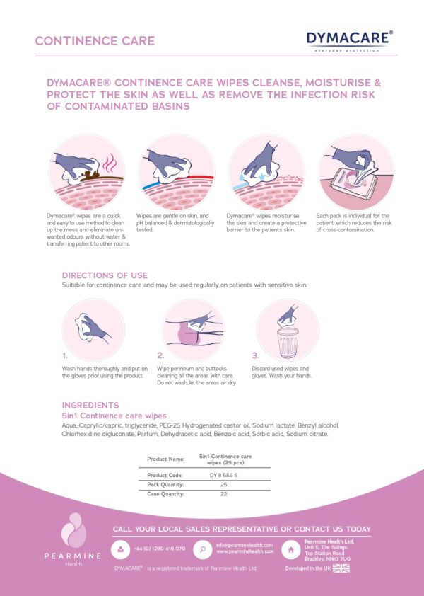 Continence Care Wipes - Alpha MedTech Limited